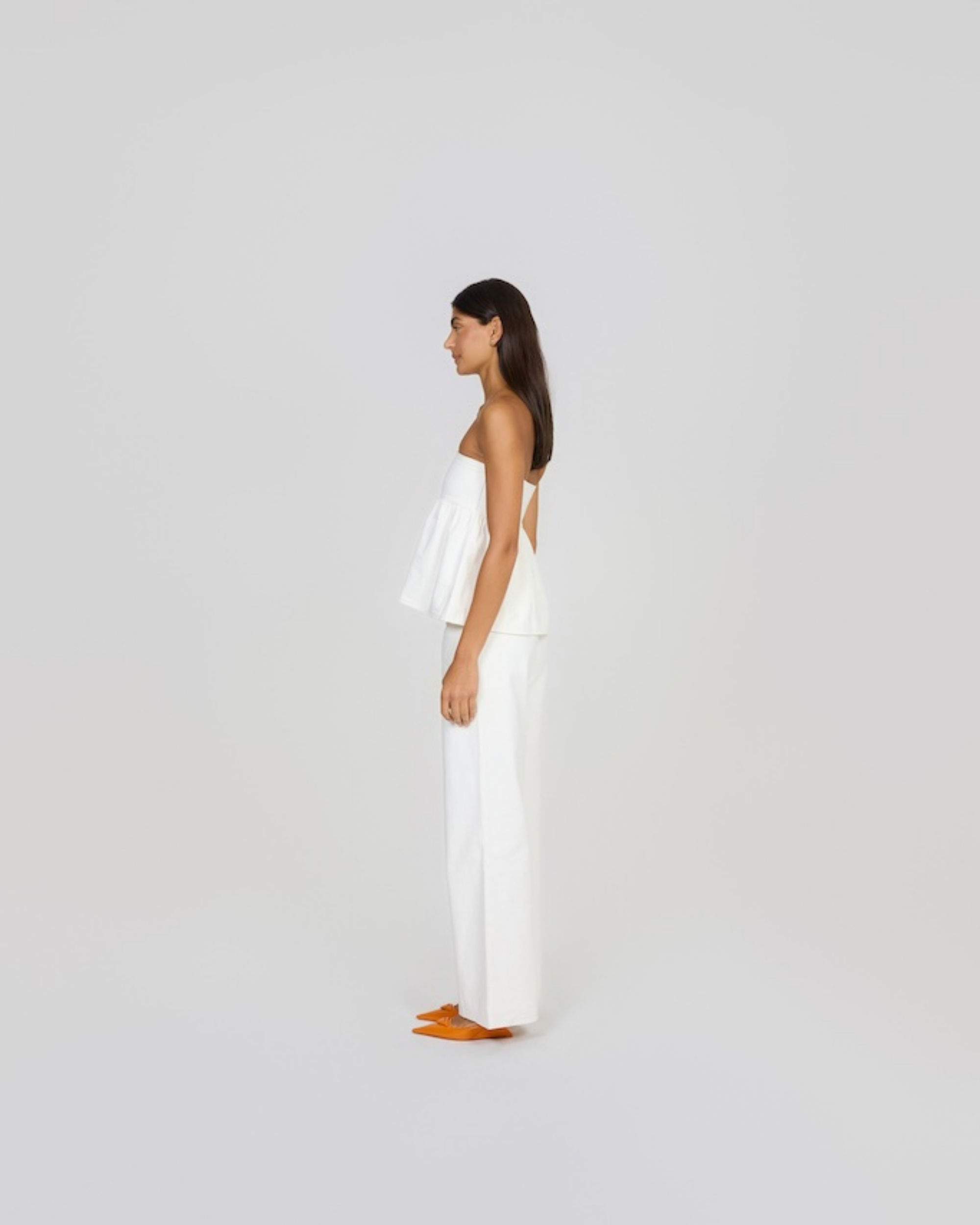 The Charlotte Puffy Top in White – The Waiting Room